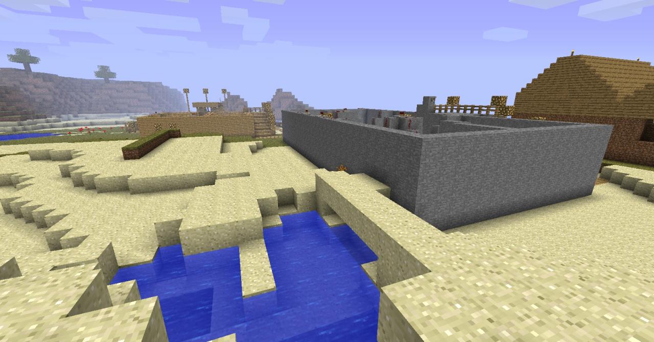 2 Clay Soldier Arenas: Wooden and Stone Minecraft Map