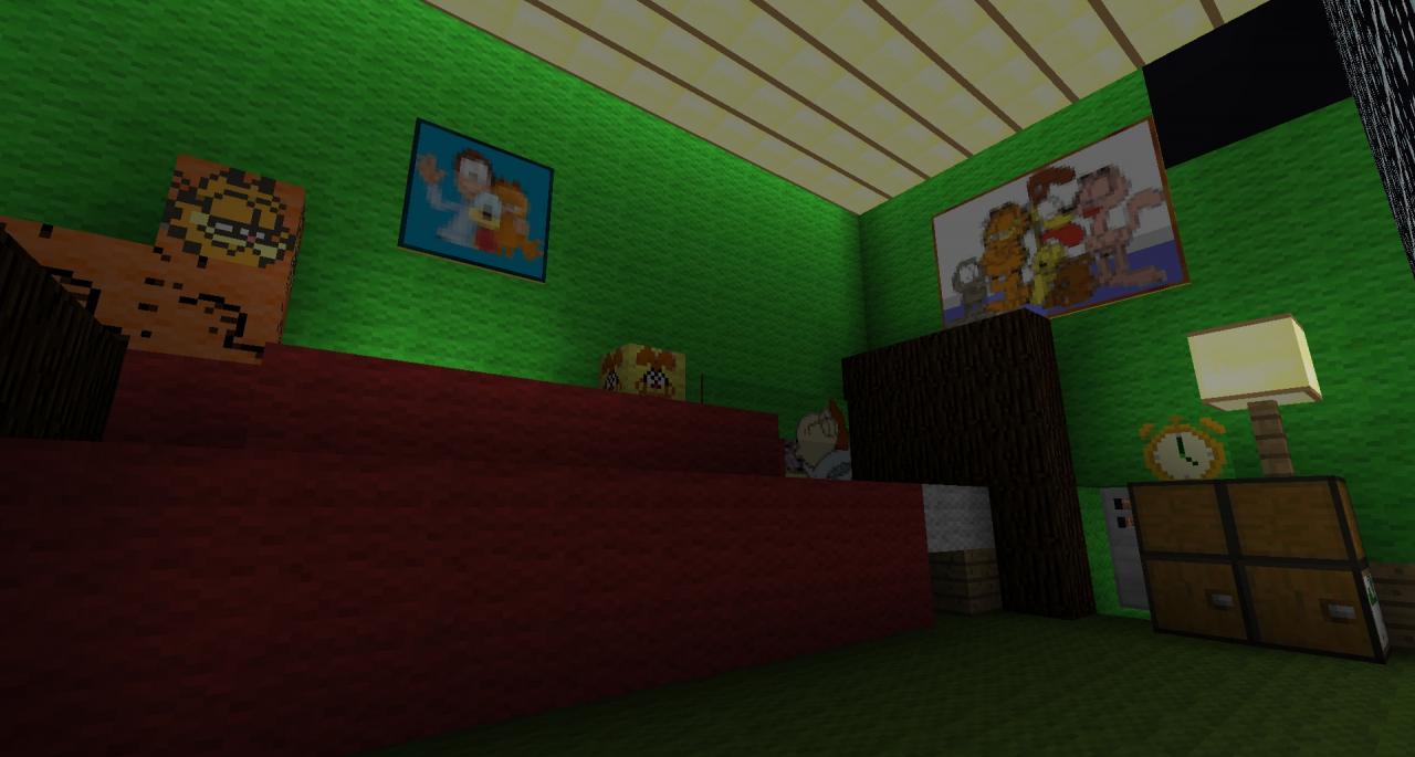 [Adv] Garfield Digs In (to Minecraft) - includes texture pack Minecraft Map