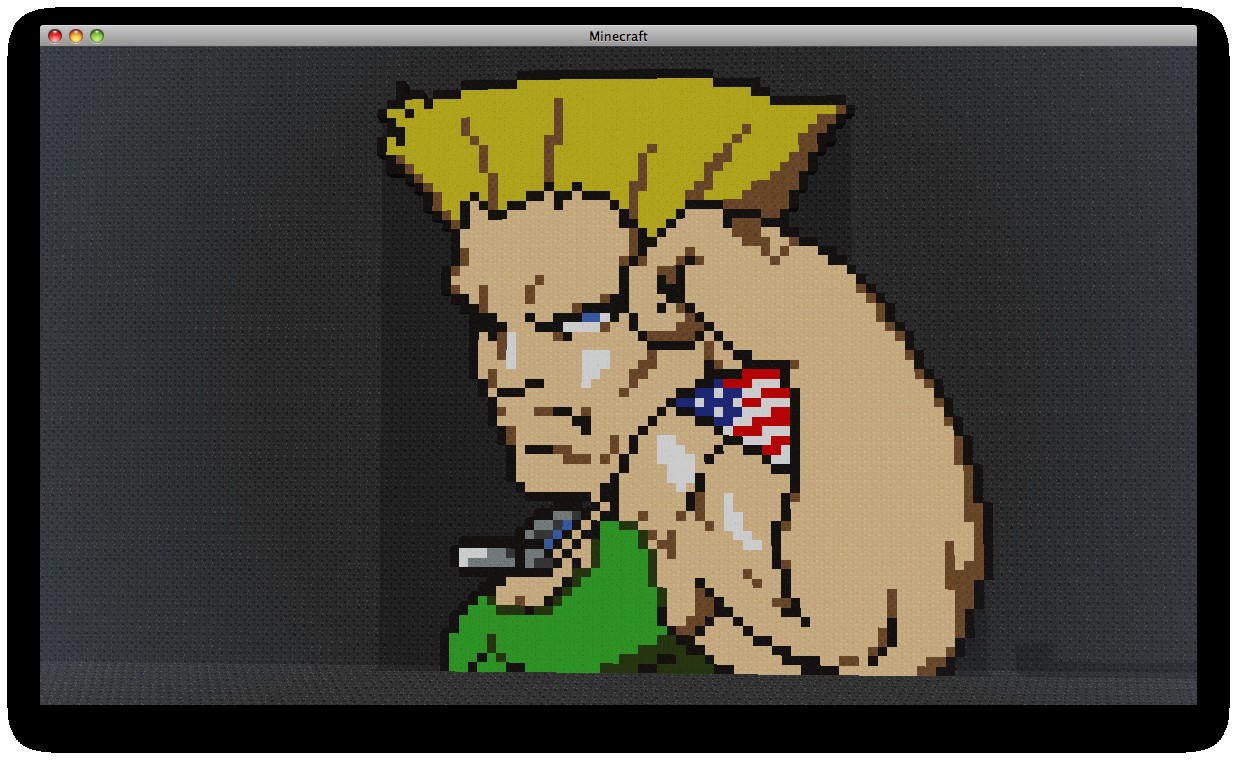 PIxelart #14 - Guile Minecraft Map