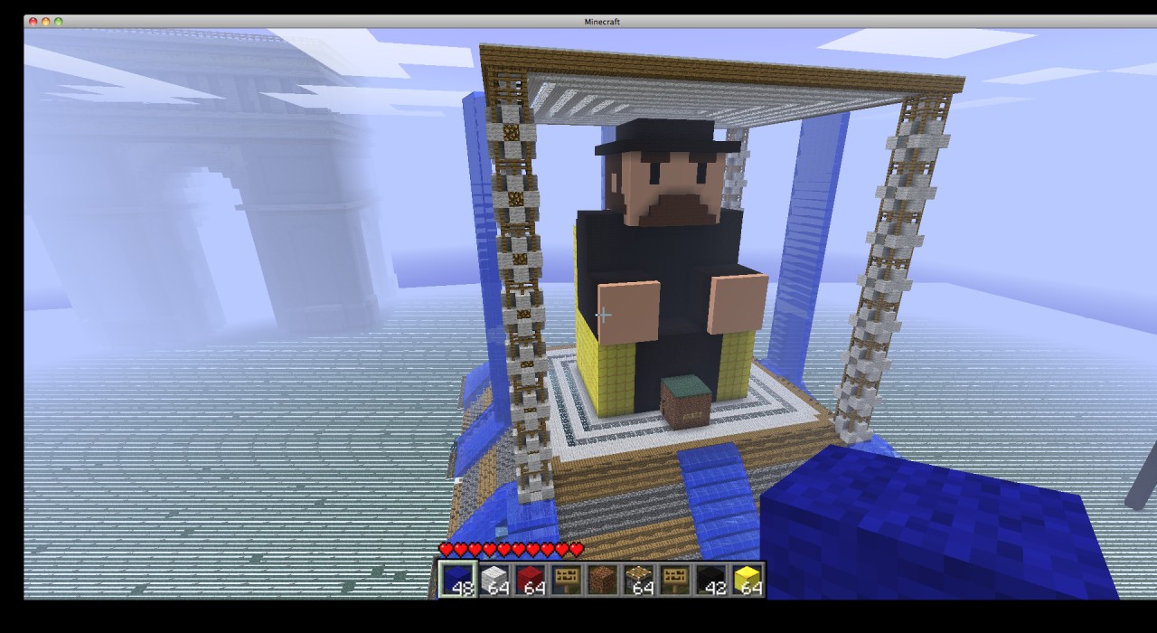 Notch Monument/Statue Minecraft Map