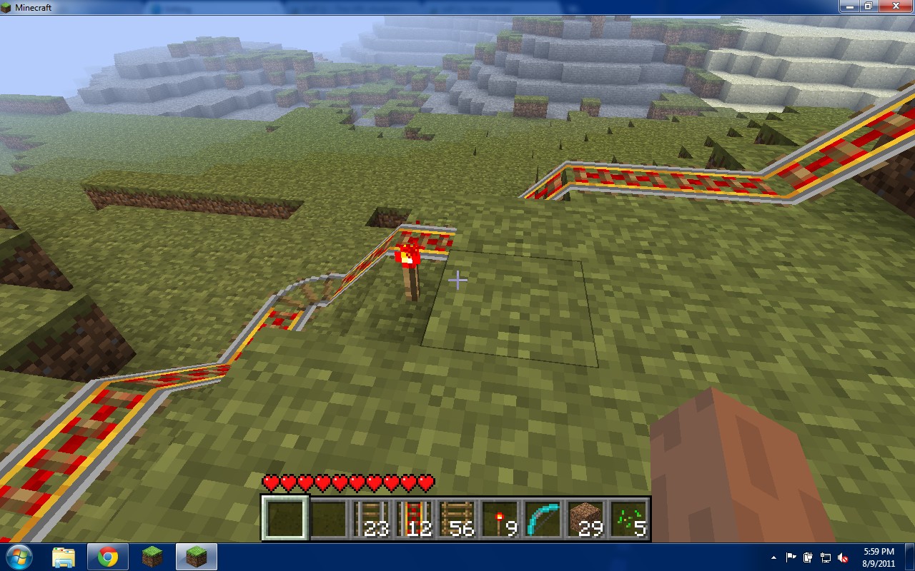 Super awesomely long roller coaster Minecraft Map