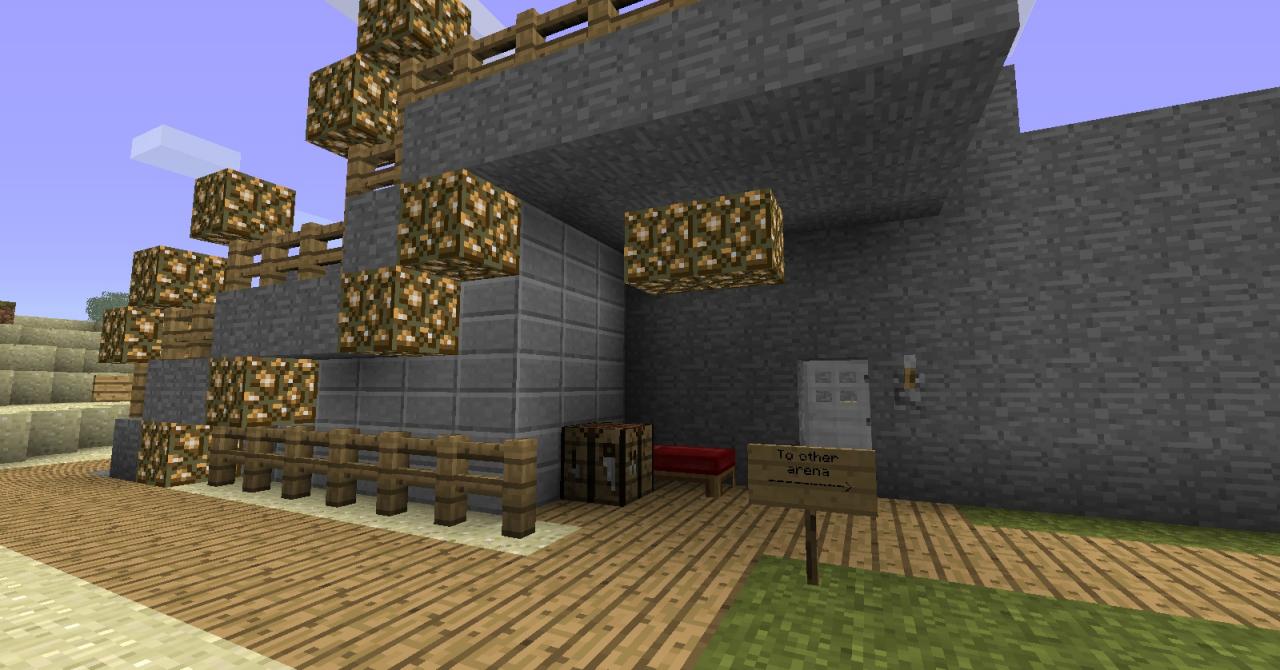2 Clay Soldier Arenas: Wooden and Stone Minecraft Map