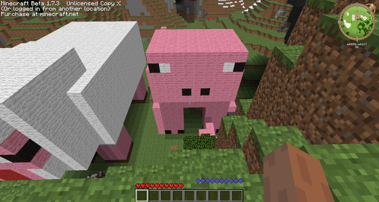 3 wool animals Minecraft Map