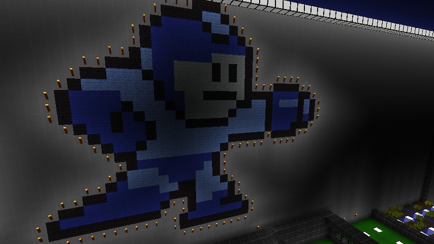 8-bit Mega man Minecraft Map
