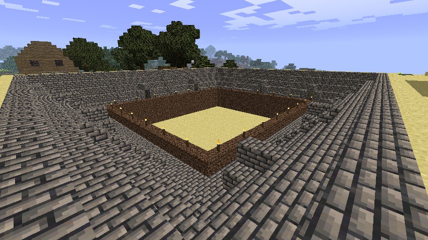Sand Gladiator Arena Minecraft Map
