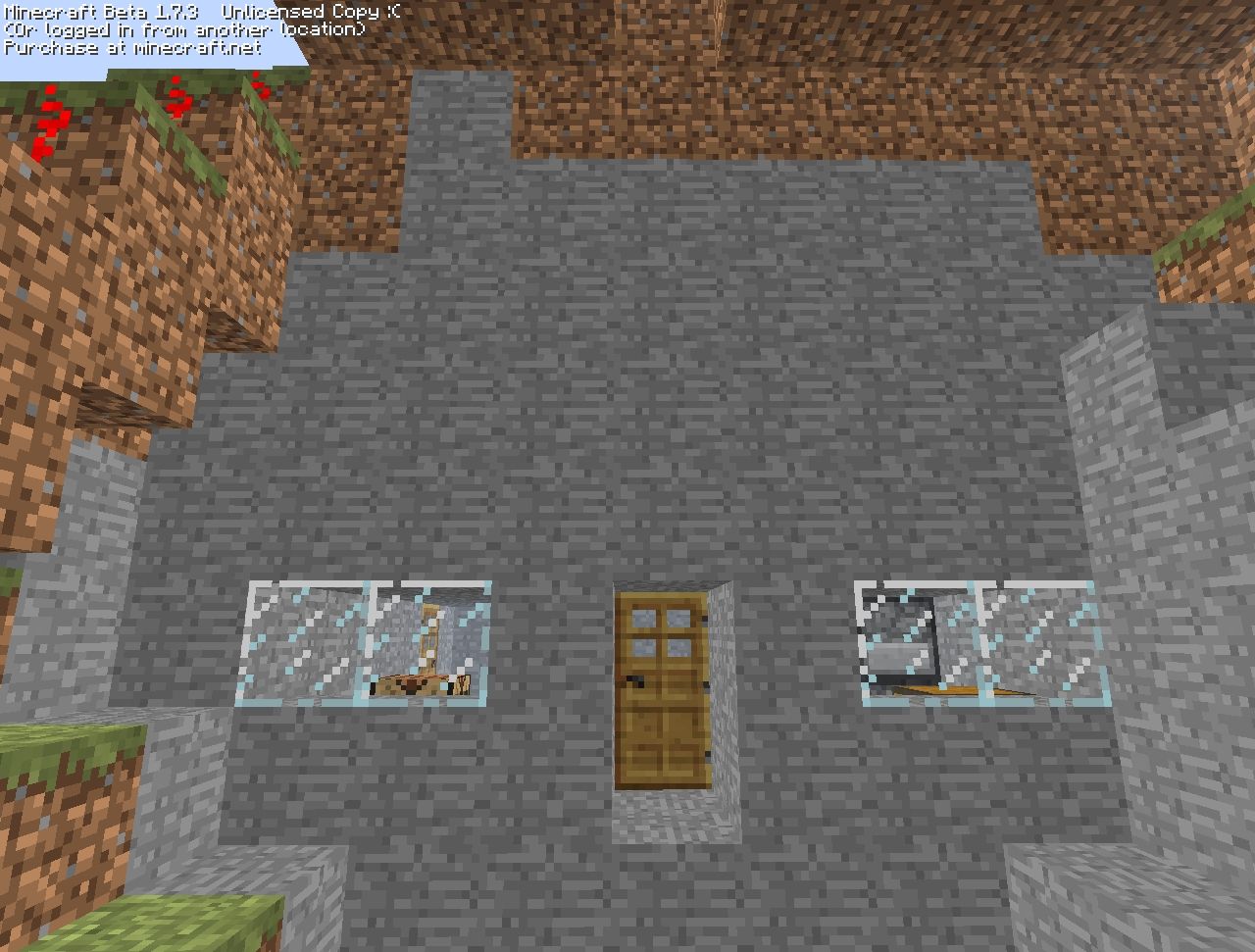 piston door Minecraft Map