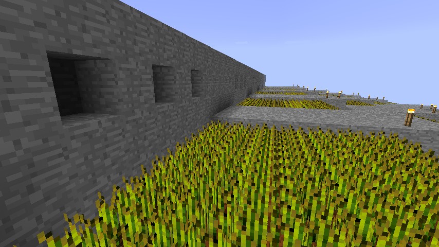 HUGE wheat farm with water collecting feature. includes seeds ...