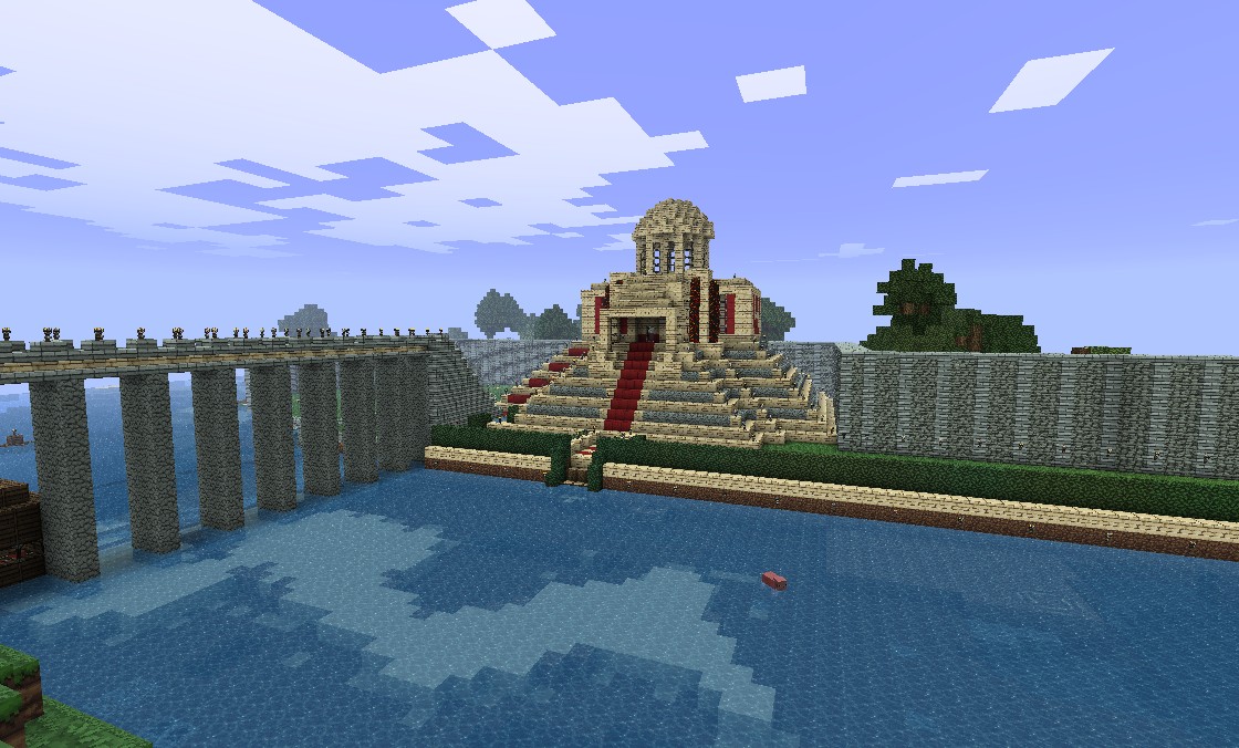Sandstone Temple Shop Minecraft Map