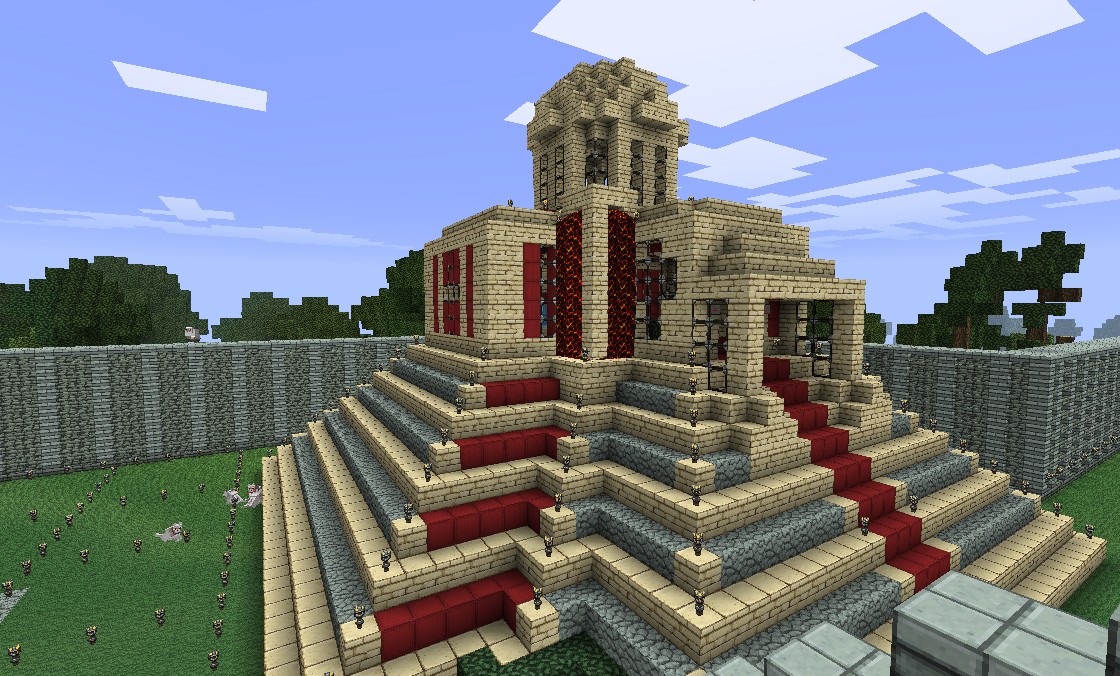 Sandstone Temple Shop Minecraft Map