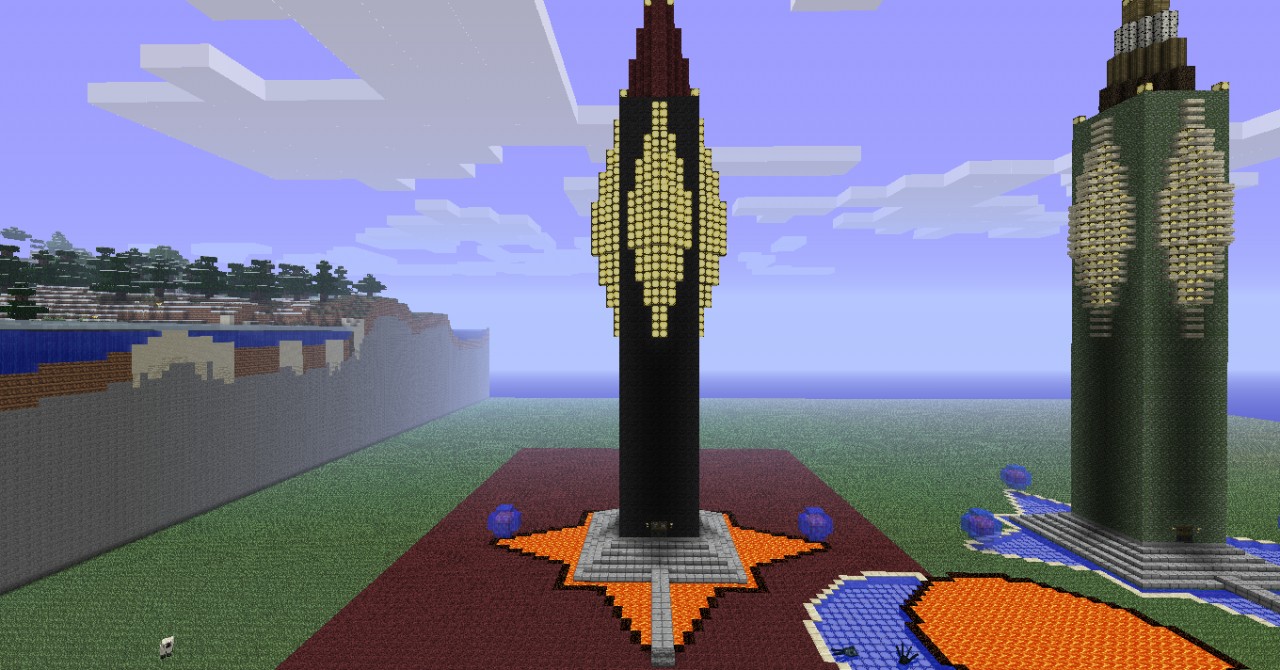 Earth & Nether Tower vault Minecraft Map
