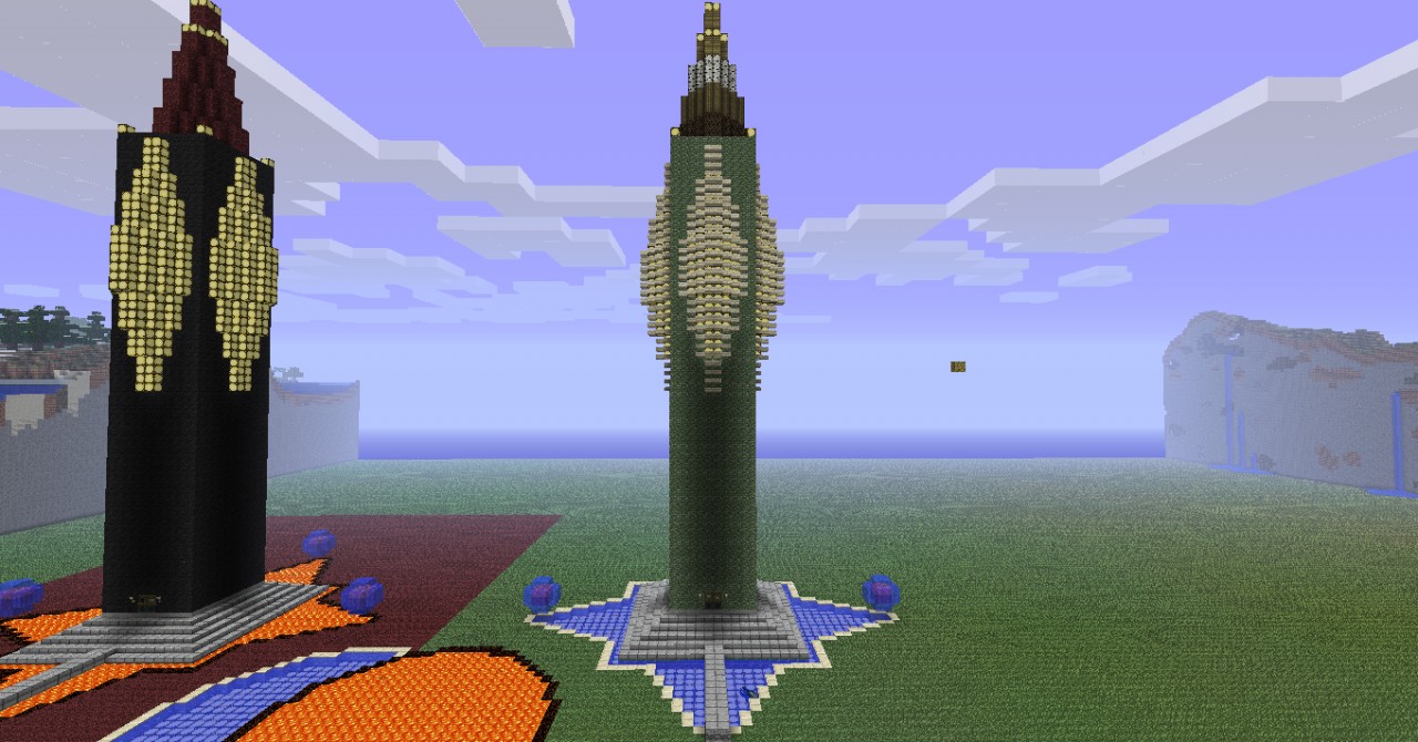 Earth & Nether Tower vault Minecraft Map