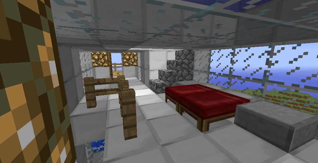 Starter House /w Bonus Enderman Statue Minecraft Map