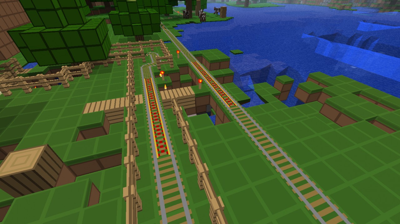 the greatest roller coaster!!!!!!!! Minecraft Map