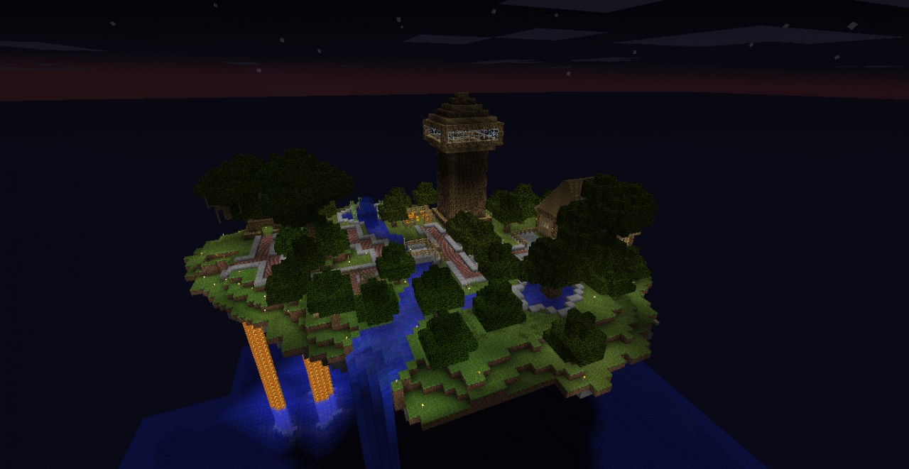 Floating Island MEGABUILD [Video] Minecraft Map