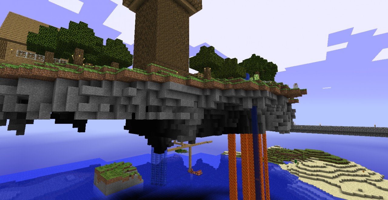 Floating Island MEGABUILD [Video] Minecraft Map