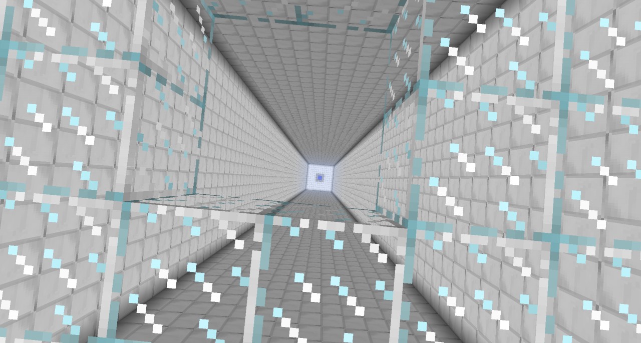 tube from the highest point to bedrock Minecraft Map