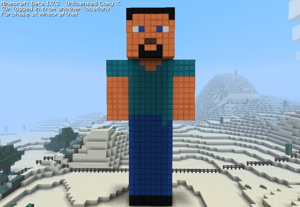 monument of steve Minecraft Map
