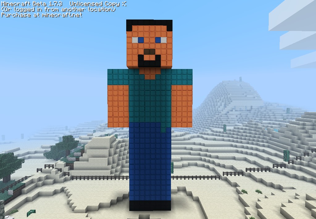monument of steve Minecraft Map