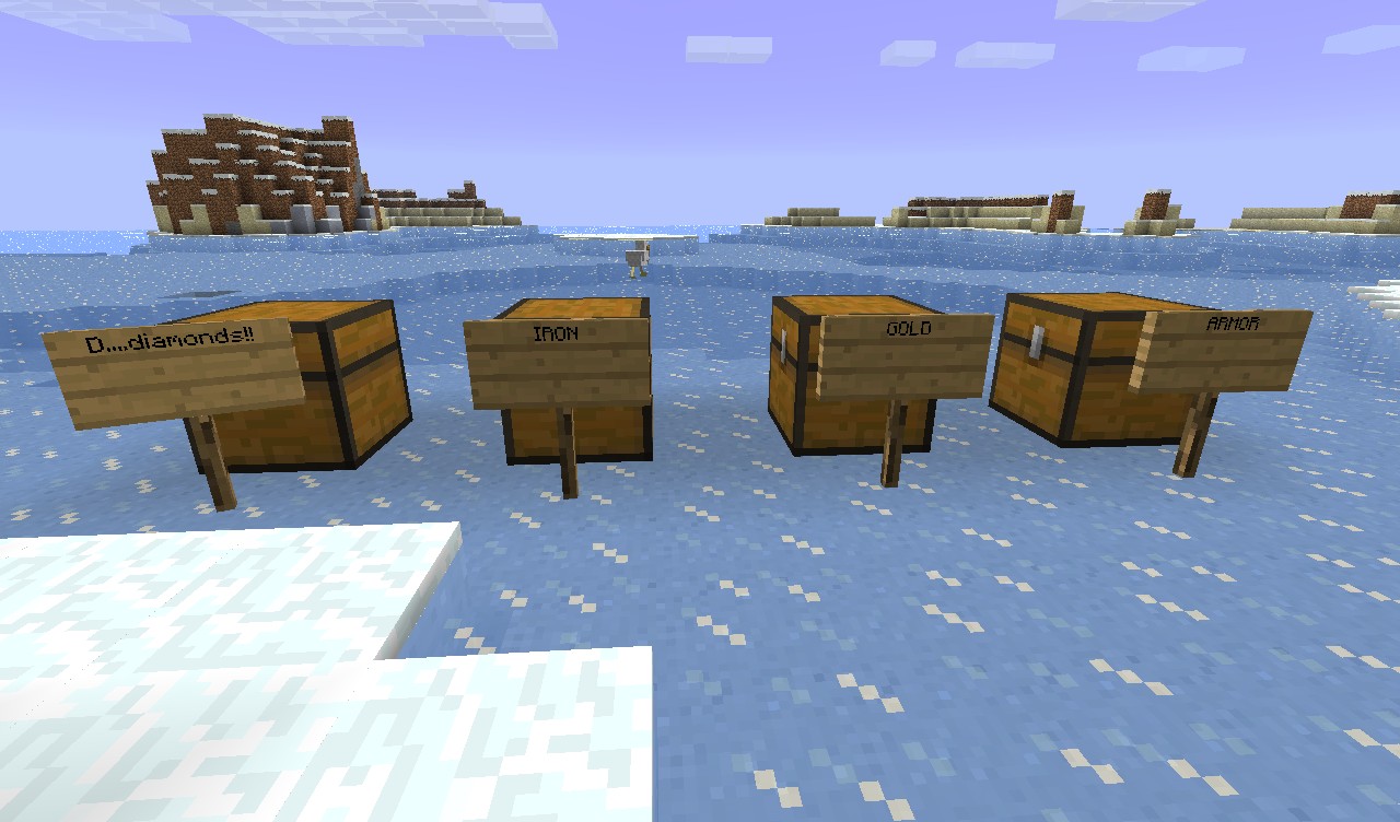 IRON,GOLD,DIAMOND,ARMOR Minecraft Project