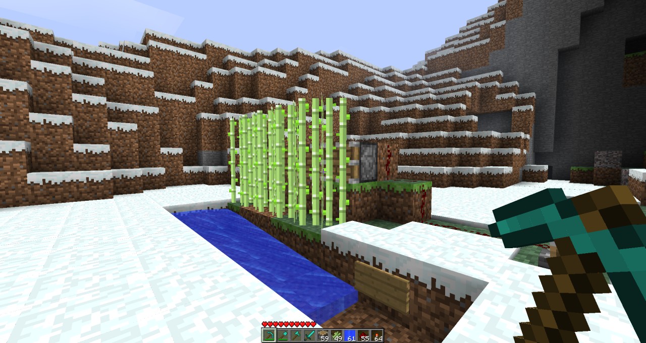 Piston Reed Harvest. Minecraft Map