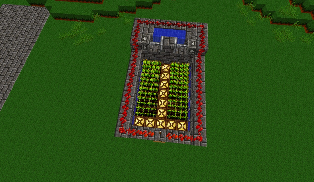 Auto Harvest Wheat Farm Minecraft Map