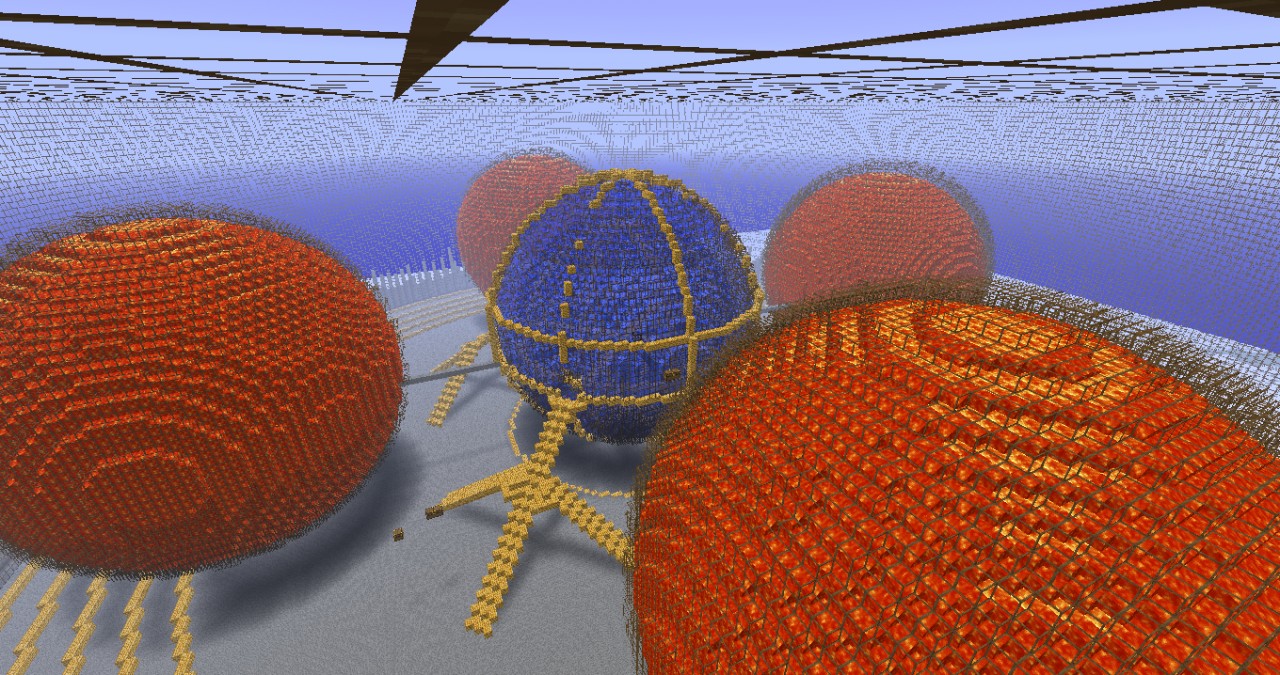 HUGE STRUCTURE "The Balls Of Fire" Minecraft Map