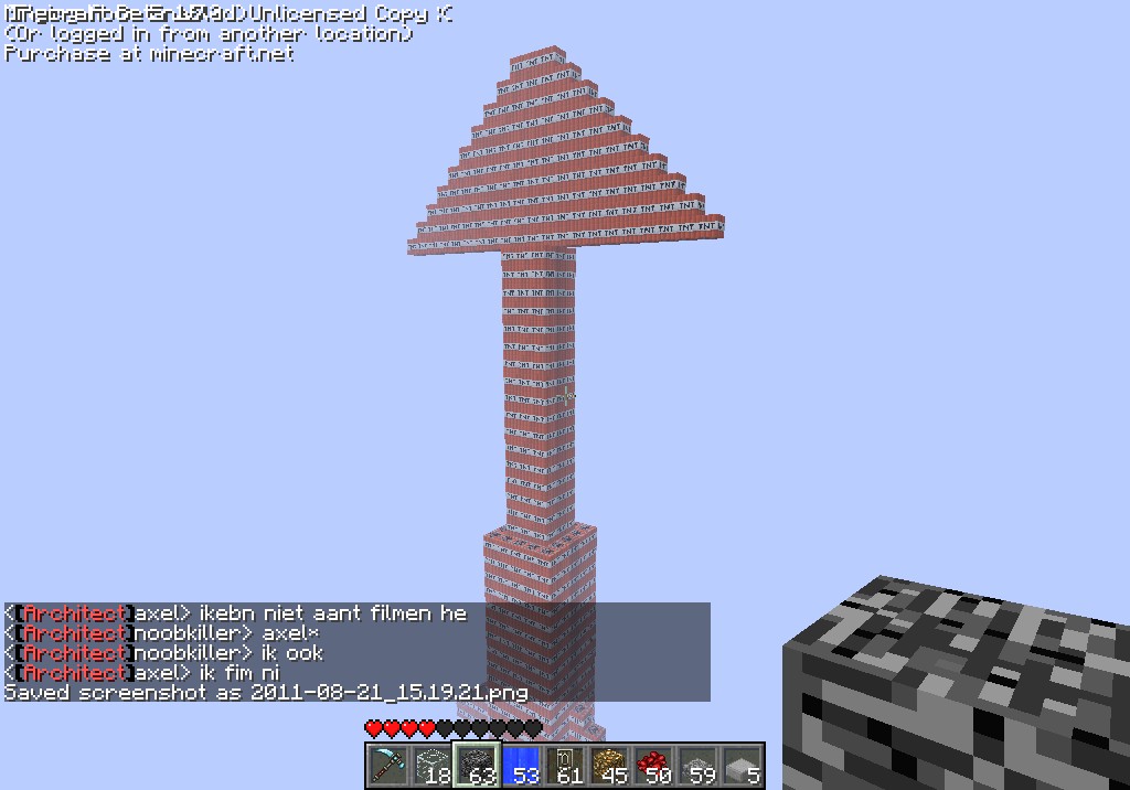 tnt rocket Minecraft Map