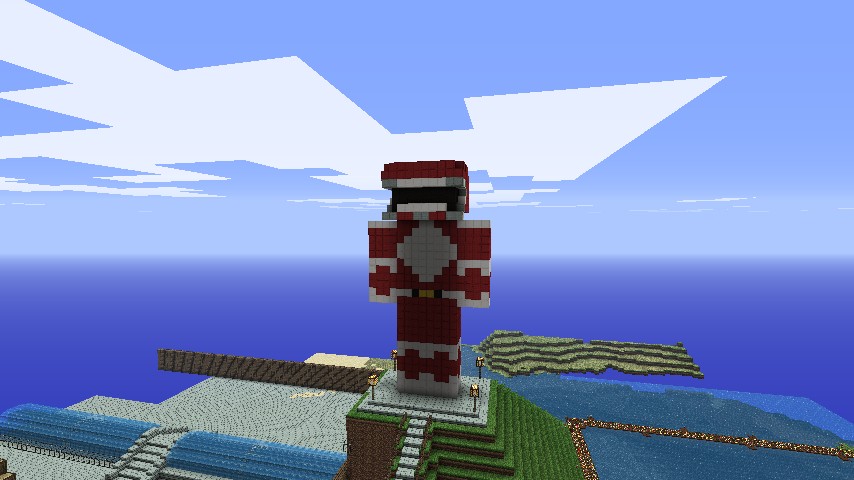 Mighty Morphing Red Power Ranger [Schematic] Minecraft Map