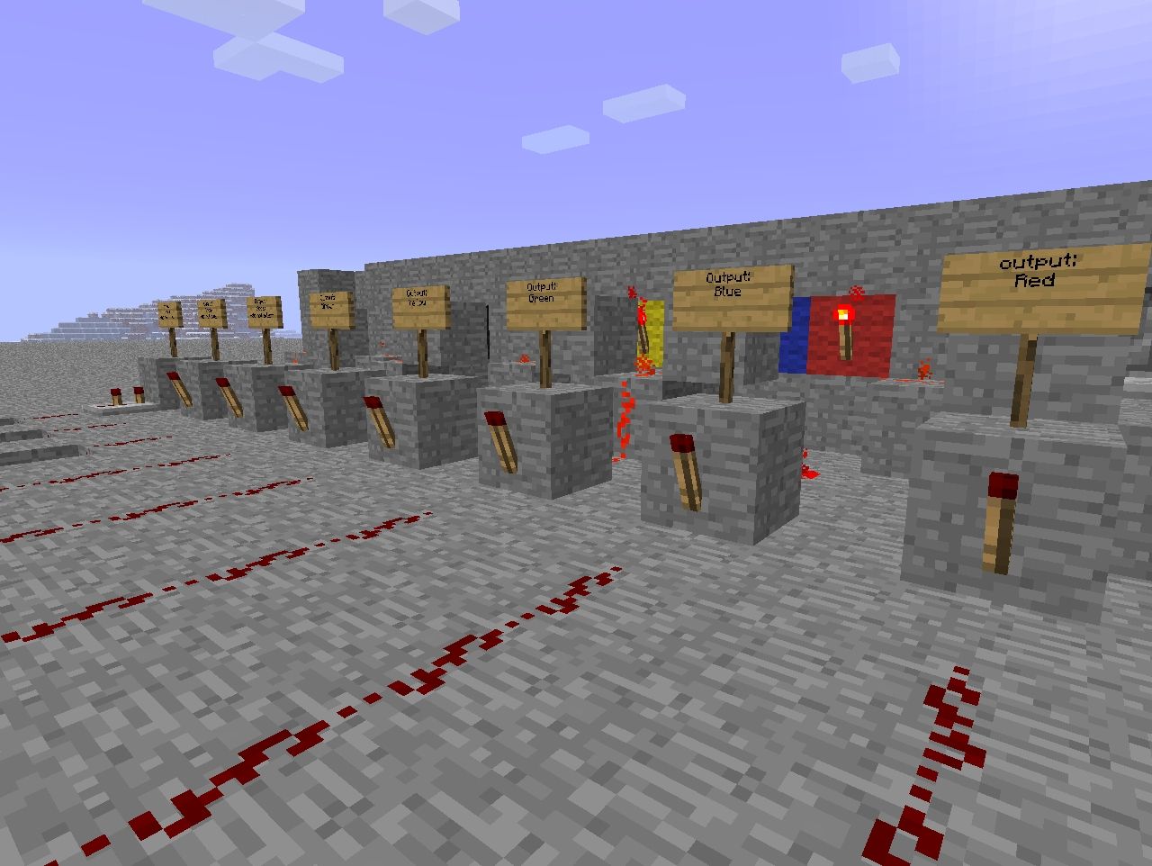 Redstone Color Lock Minecraft Map