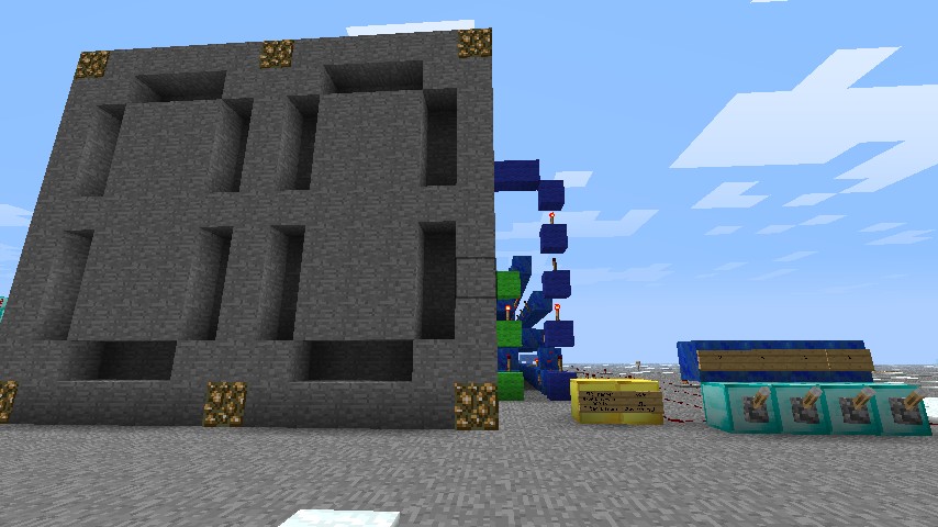 UTD "Harpe" 4bit Binary to Decimal Displays Minecraft Map