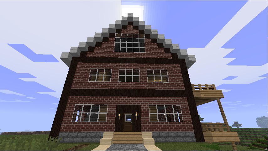 Modern Brick House | Doanuts Minecraft Map