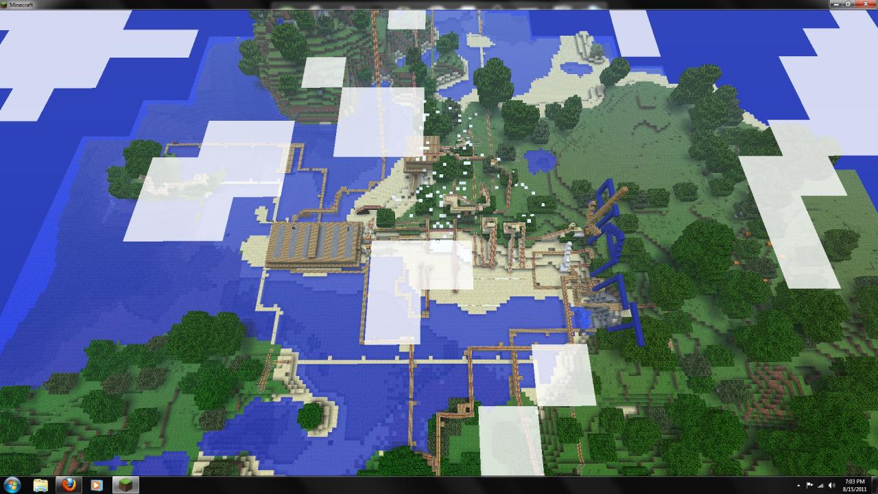 Awesome Rollercoaster of Fun Minecraft Map