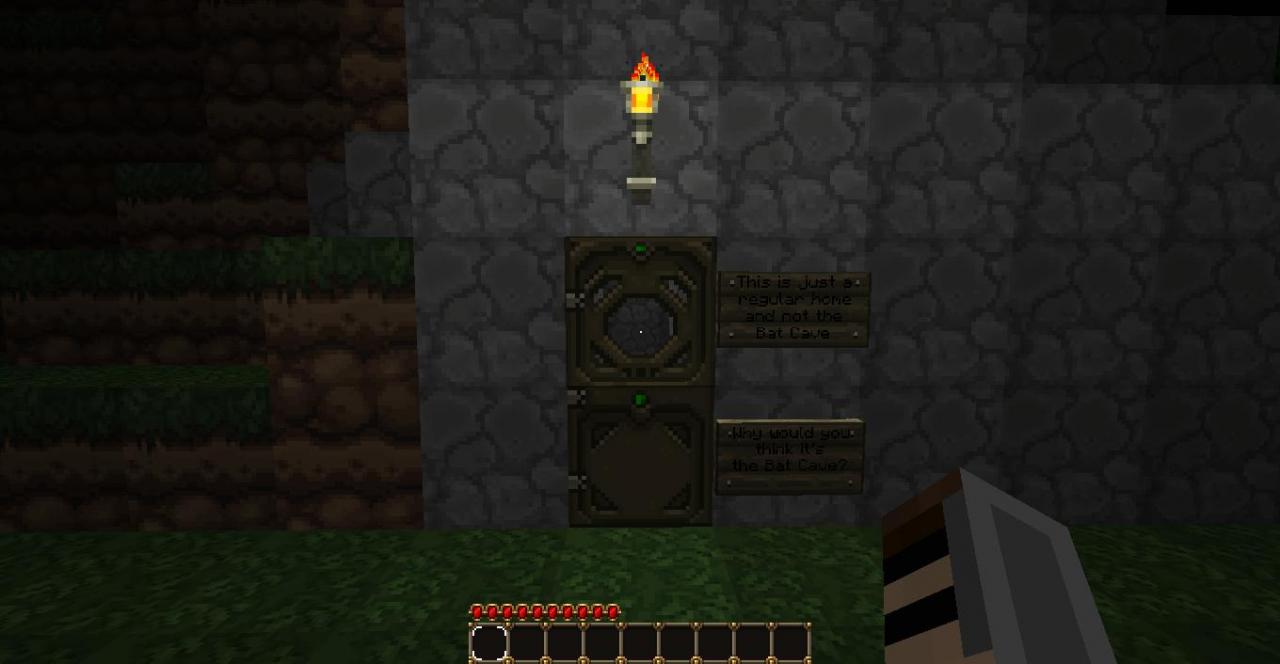 Piston Operated Bat Cave Entrance Minecraft Map