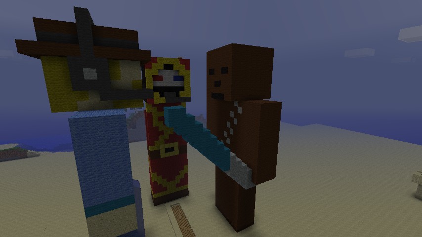 3 giants. Minecraft Map