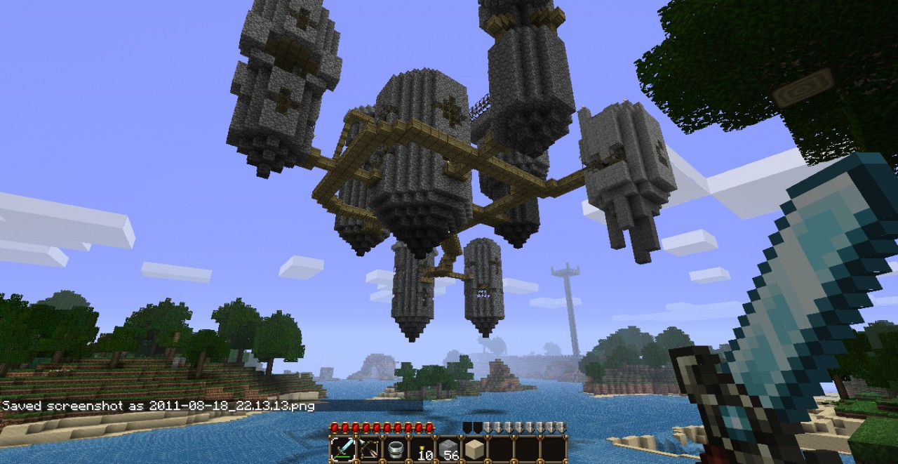 Floating PvP base Minecraft Map