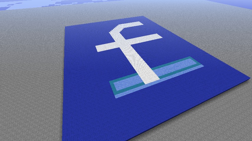 PixelArt:FaceBook Icon Minecraft Map