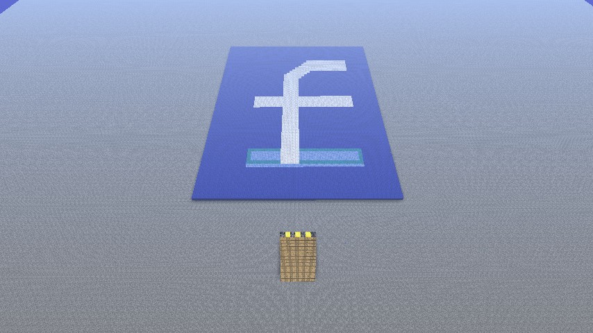 PixelArt:FaceBook Icon Minecraft Map