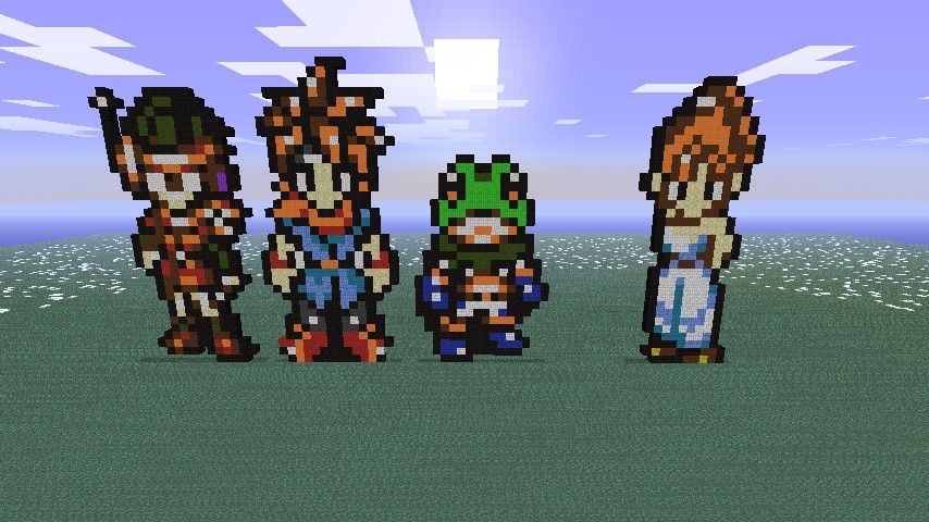 Chrono - Chrono Trigger Pixel Art Minecraft Map