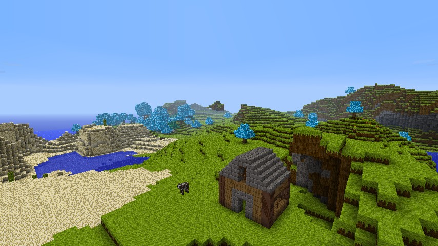 Blue Trees Minecraft Texture Pack