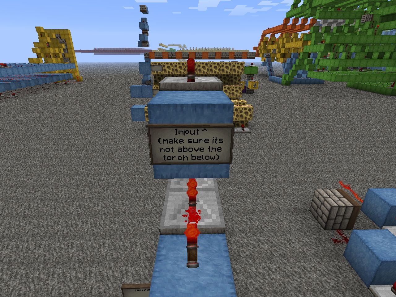 1 Wide Tile Table D Flip Flop Using Pistons! Minecraft Map