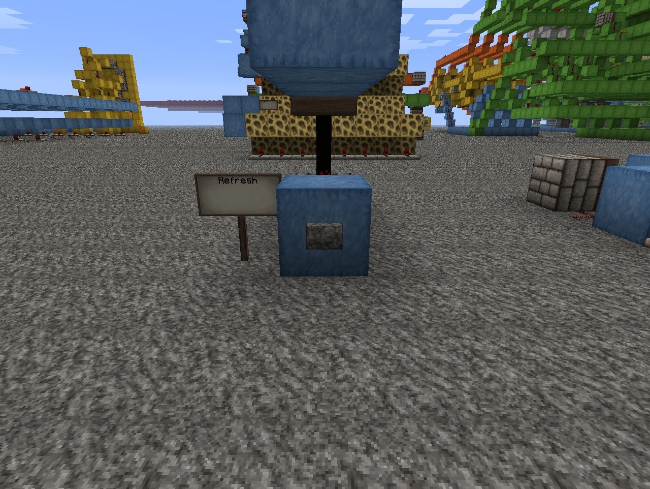 1 Wide Tile Table D Flip Flop Using Pistons! Minecraft Map