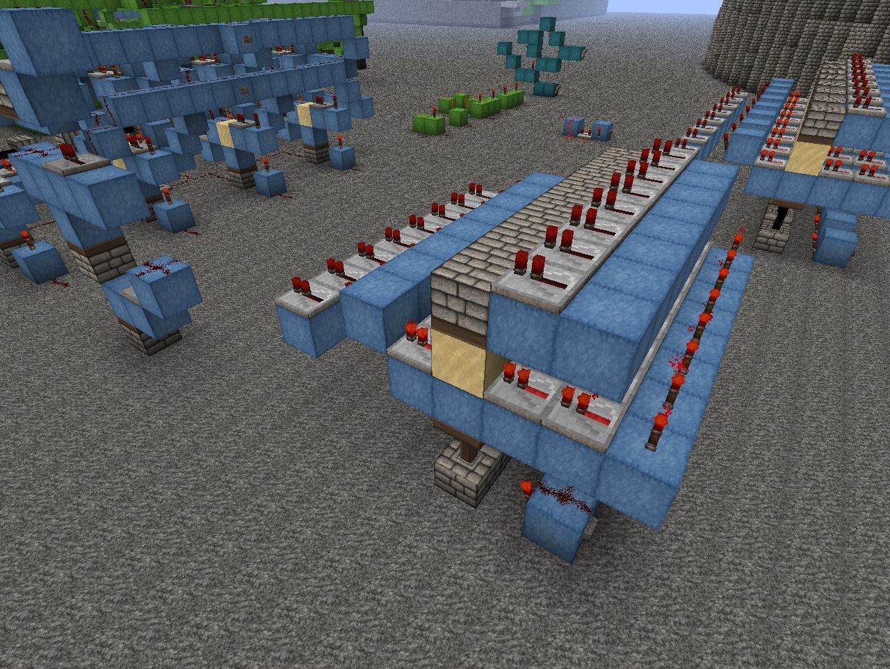 1 Wide Tile Table D Flip Flop Using Pistons! Minecraft Map