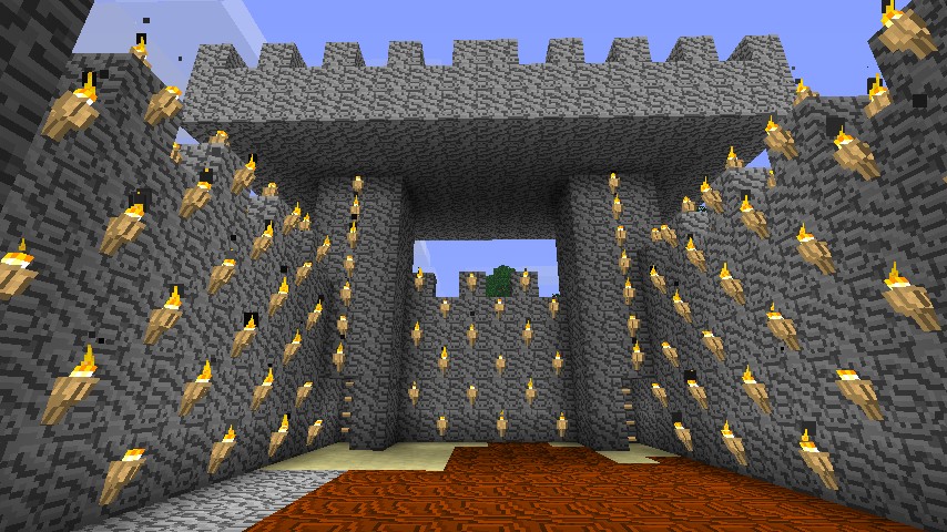 cobble castle Minecraft Map