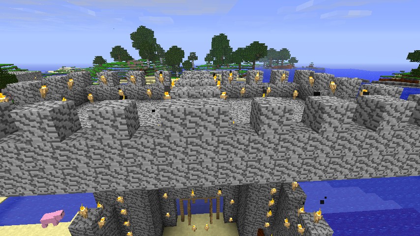 cobble castle Minecraft Map