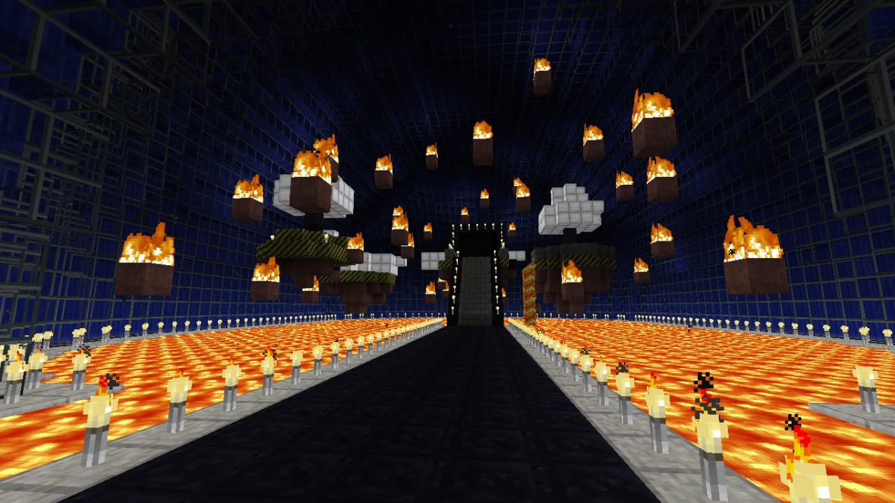 Trapped Miner Spawn and World Select Minecraft Map