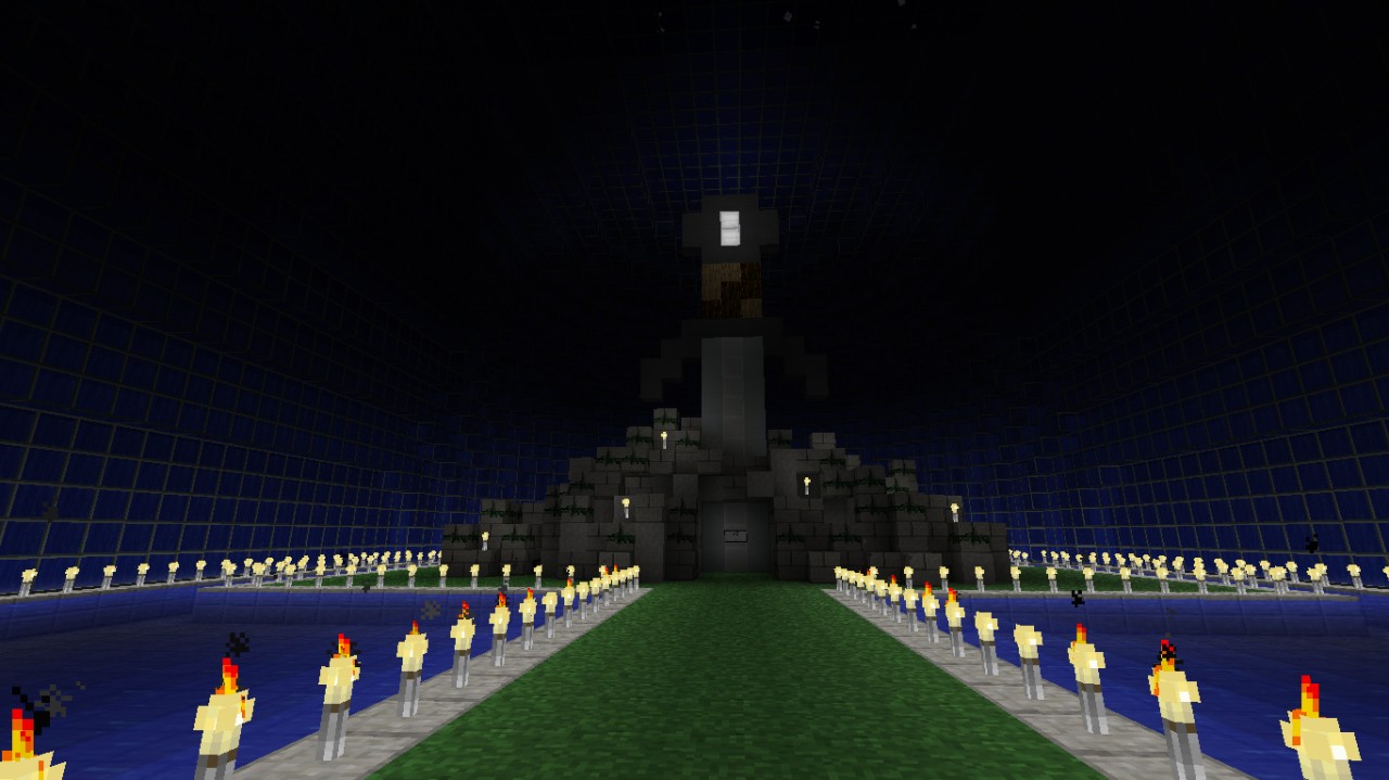 Trapped Miner Spawn and World Select Minecraft Map