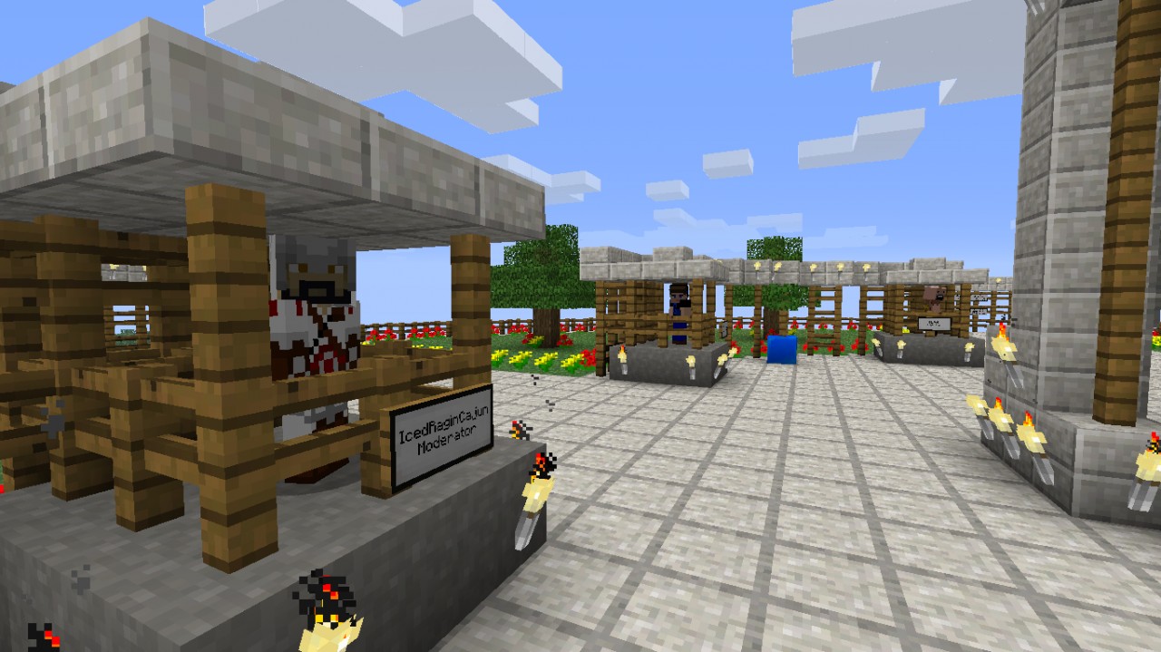 Trapped Miner Spawn and World Select Minecraft Map