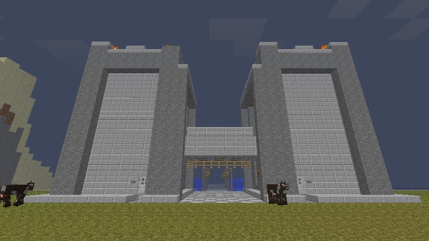 Two Identical Towers, With entrance ( Good for gateway to Town ...