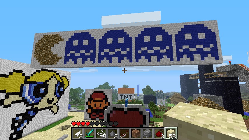 Pacman and Ghosts Minecraft Map