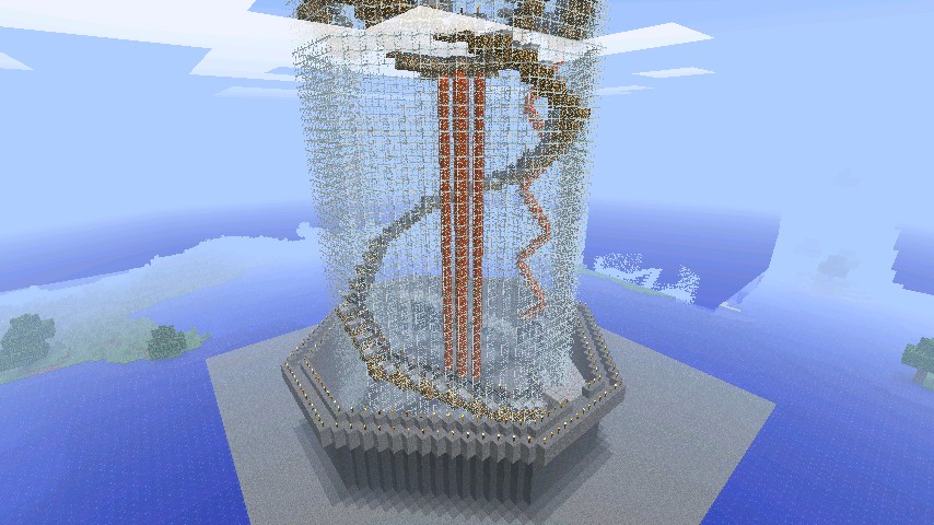 HUGE glass tower Minecraft Map
